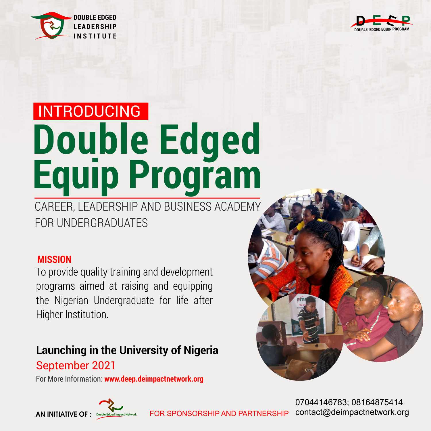 Double Edged Impact Network – Together…more